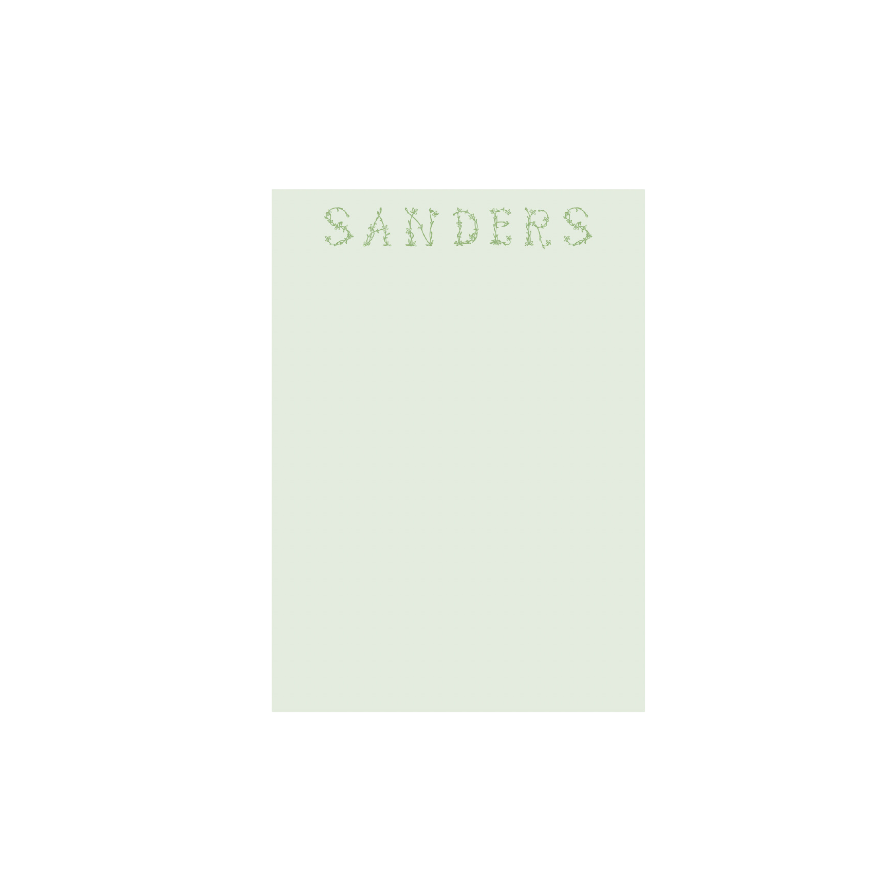 The Sanders Notepad – Stovall Collection