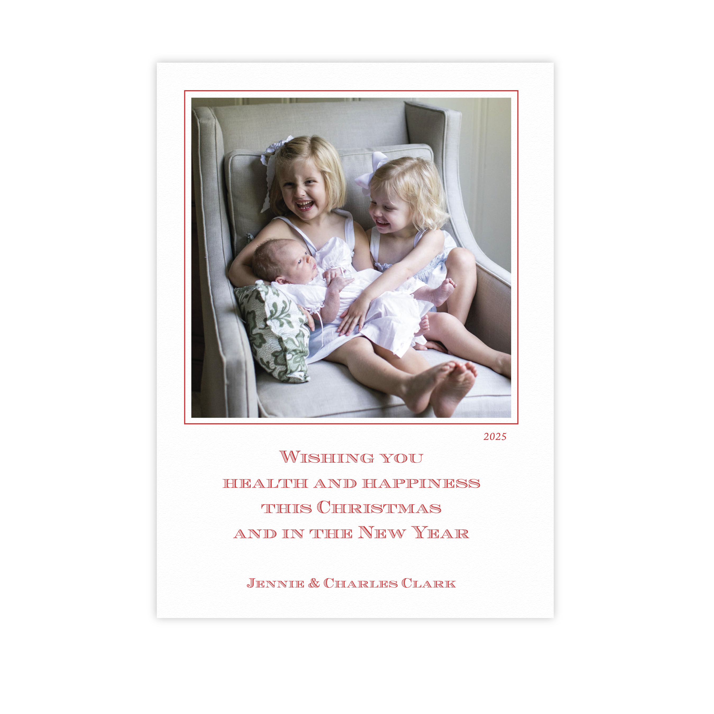 Laurel Letterpress Medium Holiday Card – Stovall Collection