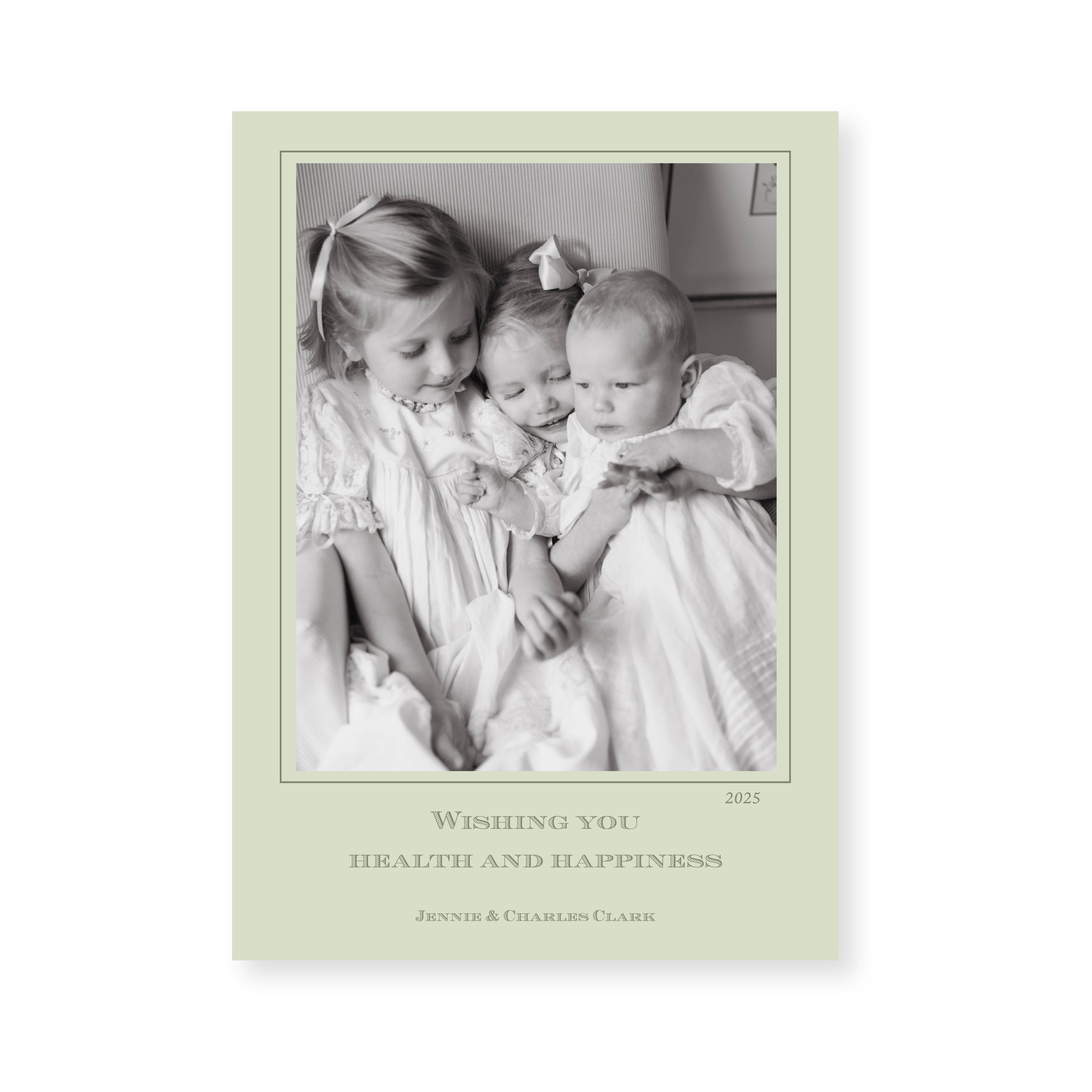 Laurel II Classic Printed Medium Holiday Card – Stovall Collection