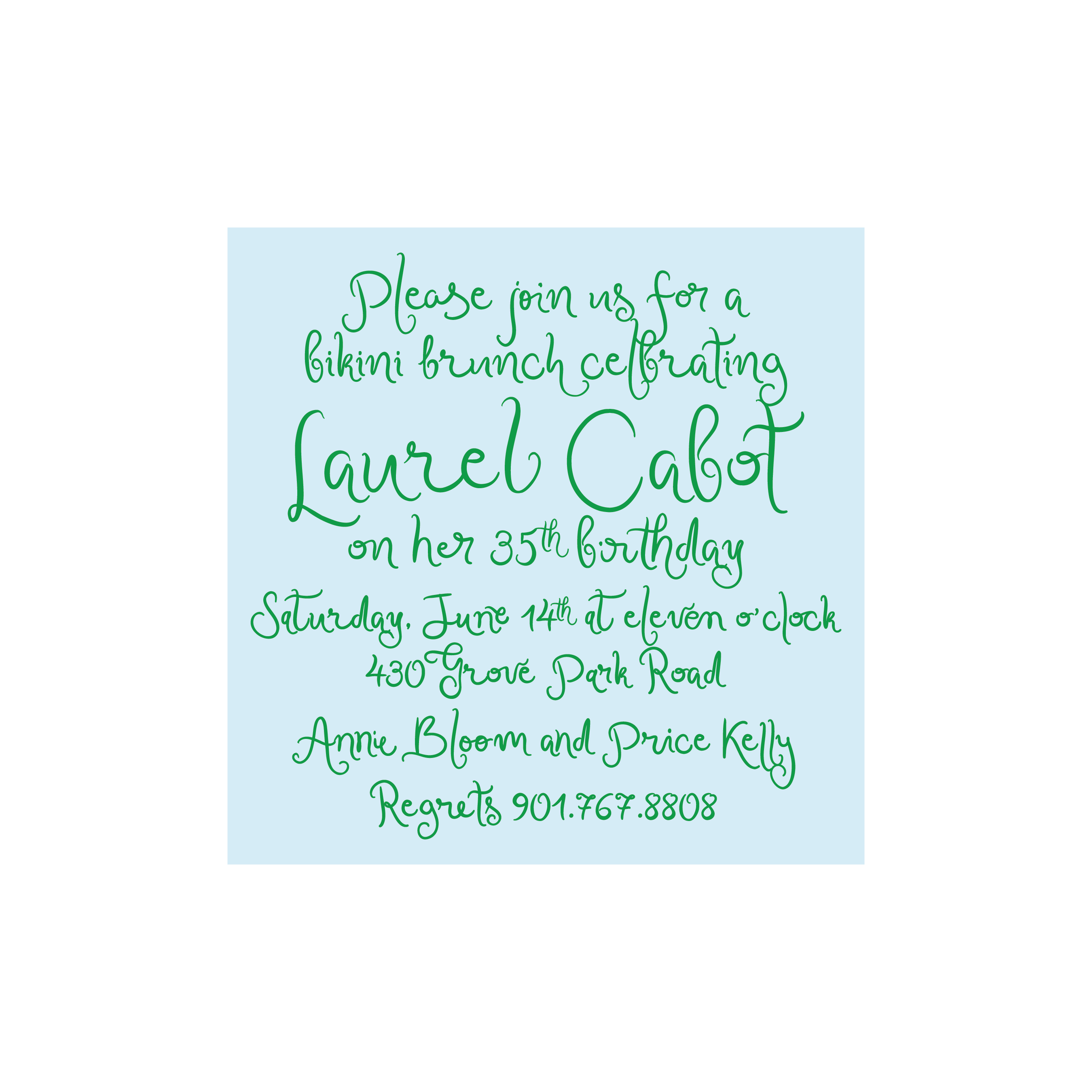Laurel Invitation – Stovall Collection