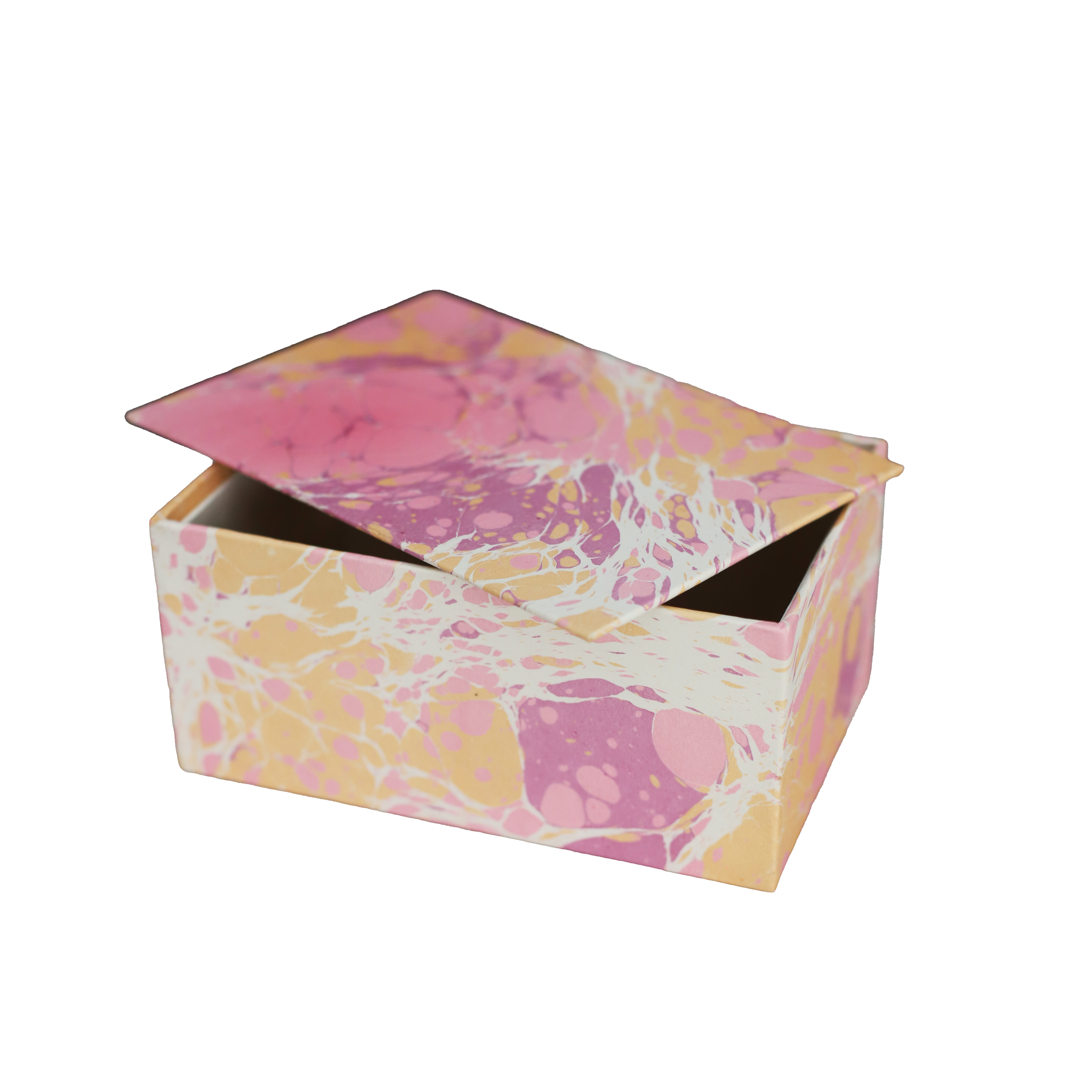 Marbled Paper Box with Lid – Stovall Collection